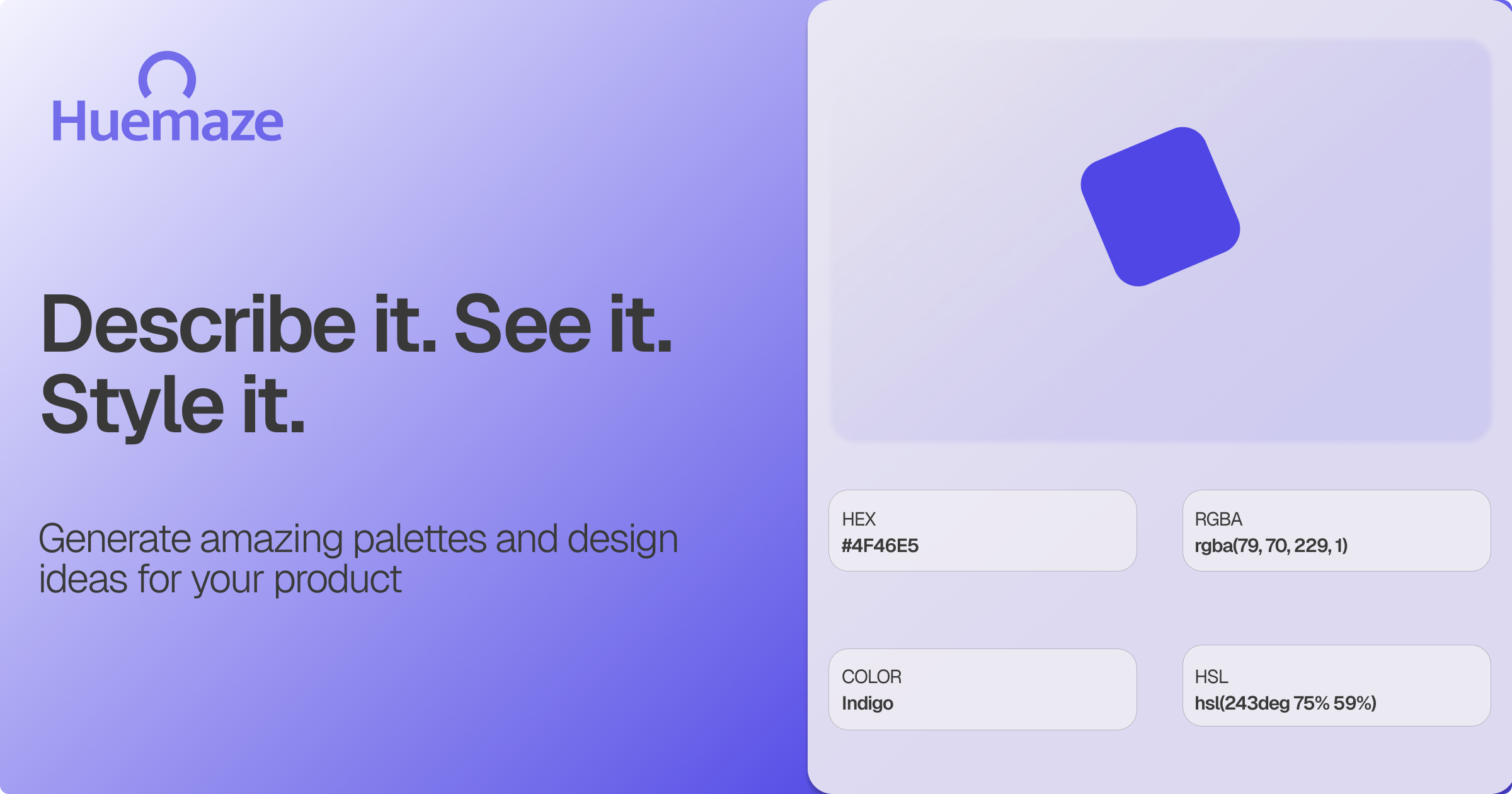 Huemaze — AI Color Palette Generator | Design Perfect Color Schemes